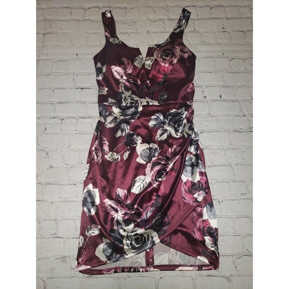 BCX | Dresses | Nwot Bcx Floral Print Faux Wrap Mini Dress Juniors Size ...